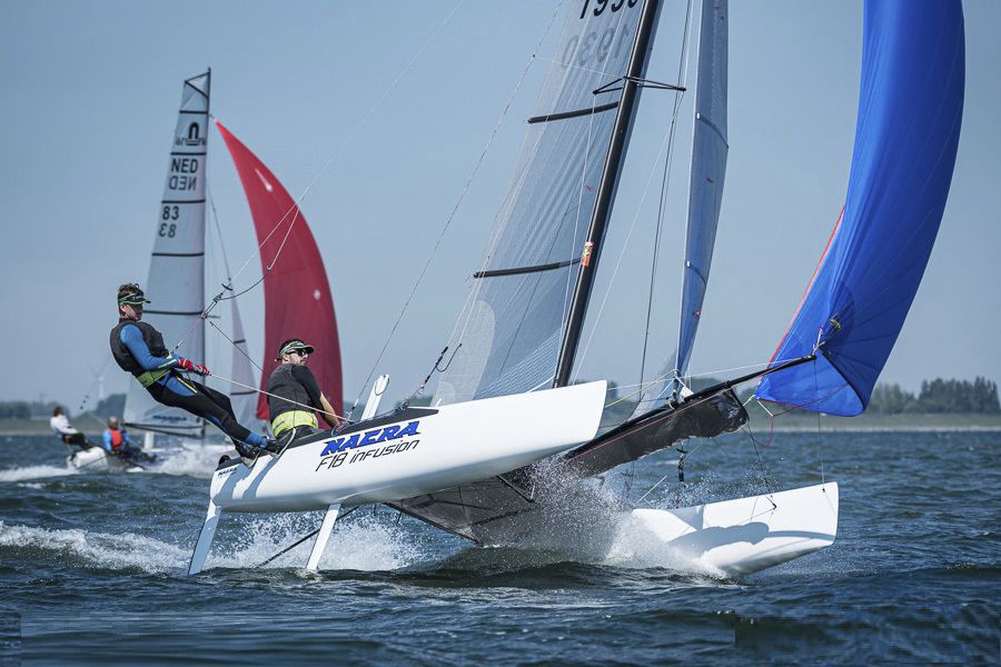 Спортивный катамаран для регаты - F18 Infusion - Nacra Sailing ...